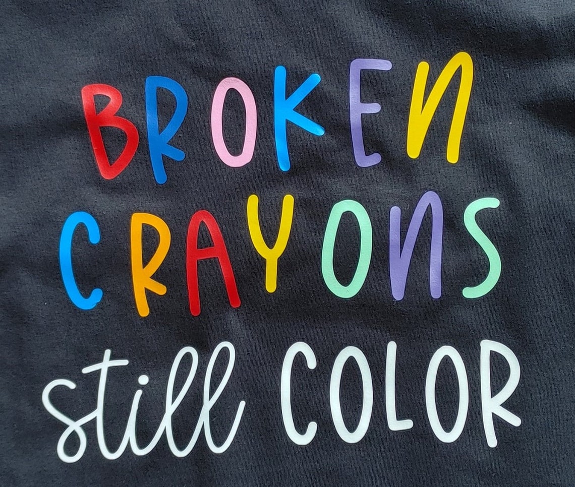 Broken Crayons Still Color SVG File for Cricut Silhouette Vinyl Cutting ...