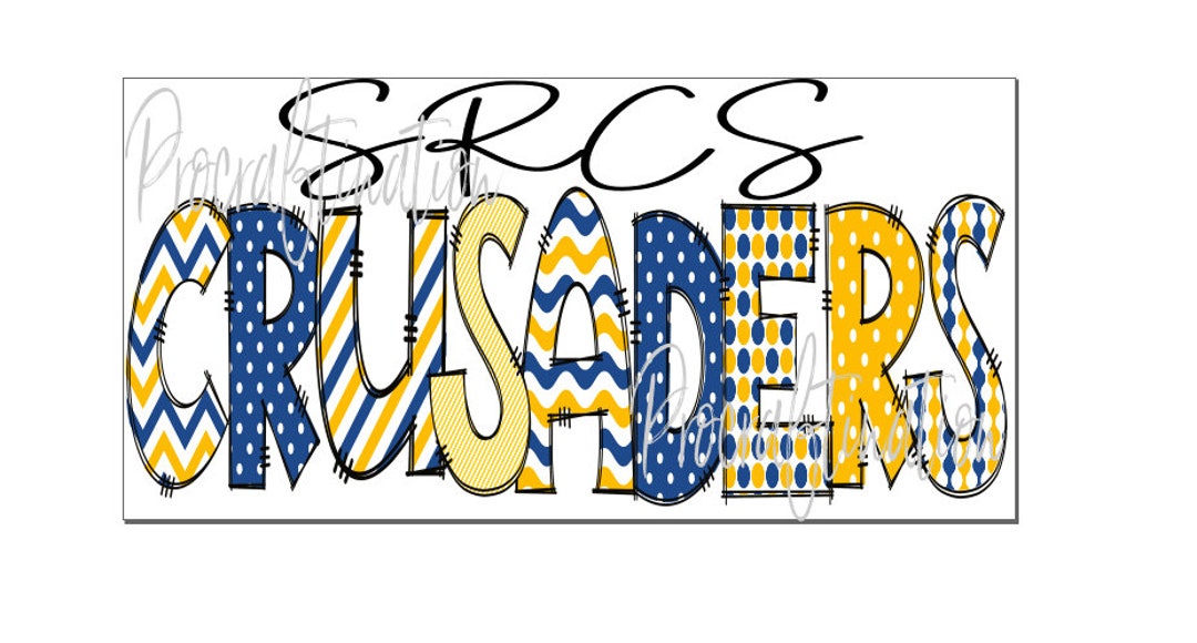 Crusaders Doodle Letters Png Digital File - Etsy