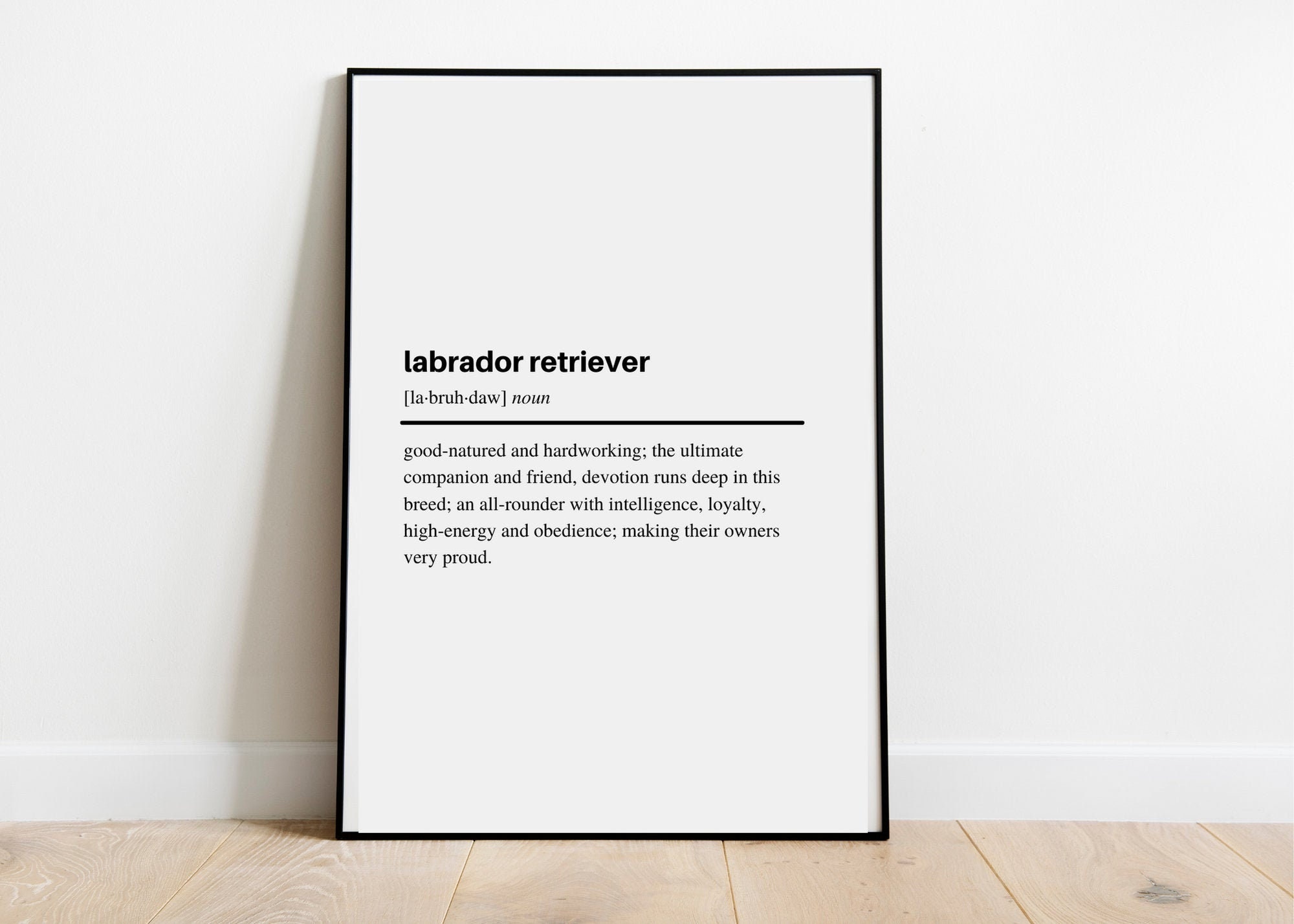 Instant Download Dog Breed Definition Print Labrador | Etsy