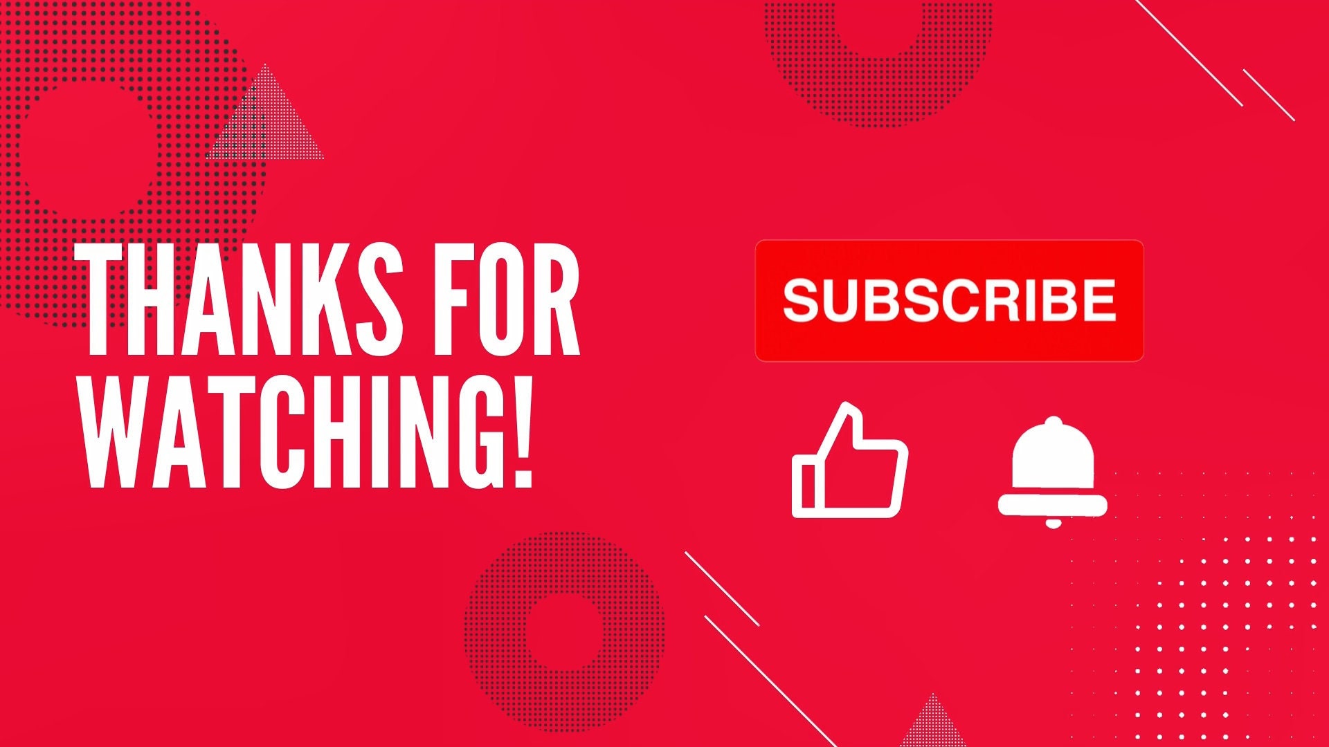 Youtube Animated Like Subscribe Notification Outro Video | Etsy