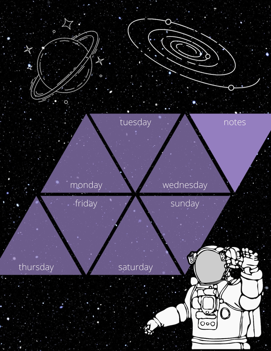 Digital Planner - Weekly Astro Planner - Etsy