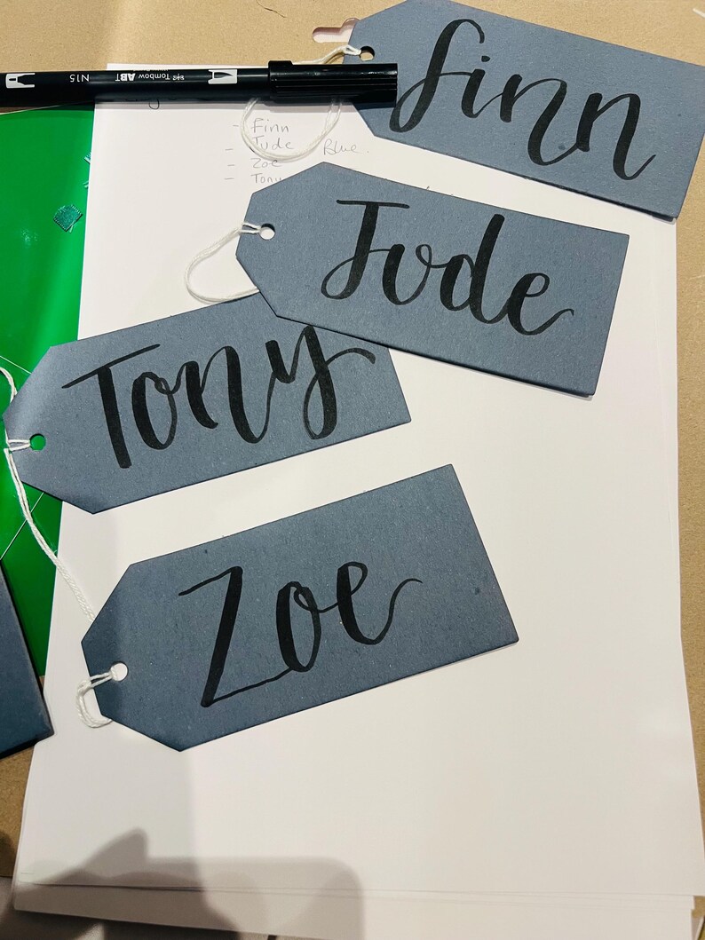 Handwritten Gift Tag Label - Etsy