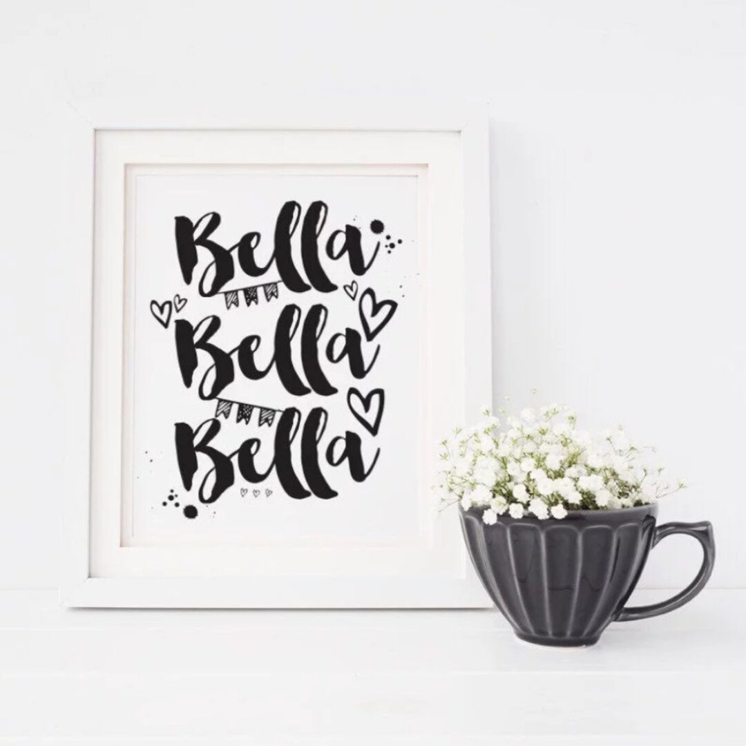 Bella Printable Art, Bella Poster, Bella Wall Art, Bella Wall Decor ...