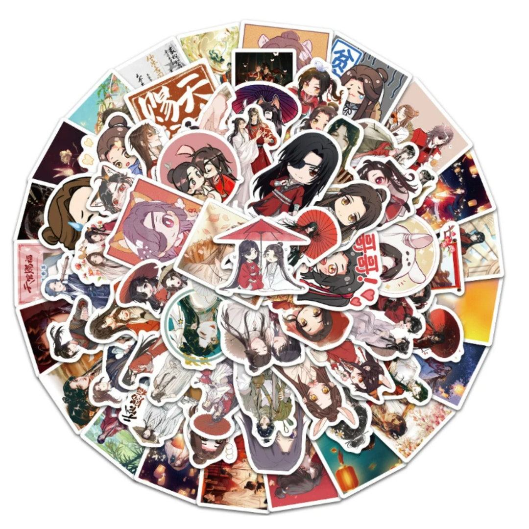 50 Pce Heaven Official's Blessing Stickers Xie Lian - Etsy