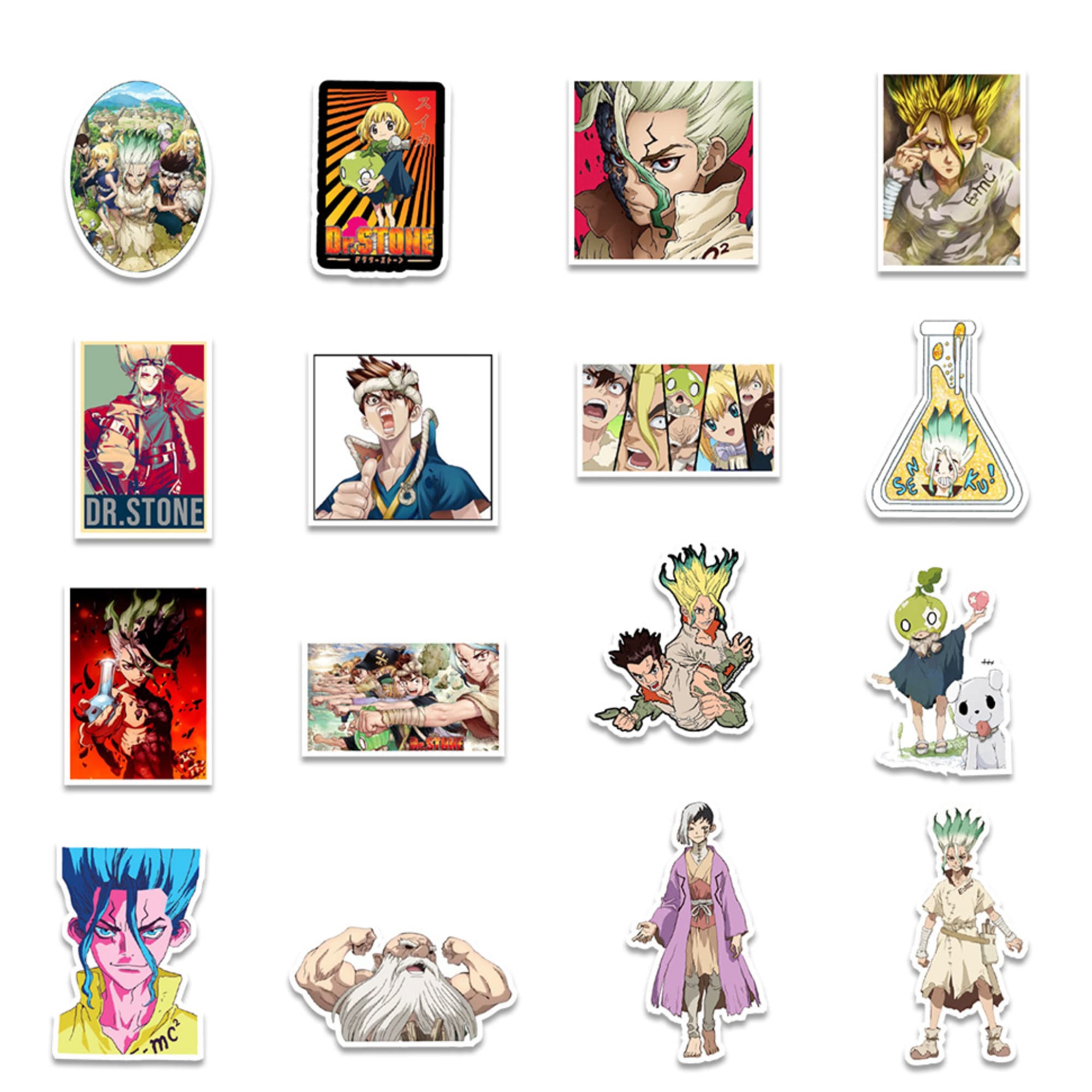 Dr Stone Stickers 100 Pieces Dr Stone Vinyl Stickers - Etsy