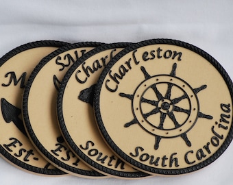 Custom 3D Printed Coasters - Etsy
