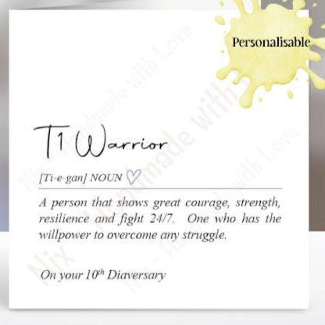 T1 Warrior, Diaversary, Diabetes, 1 Year Diabetes, Type 1 Diabetes ...