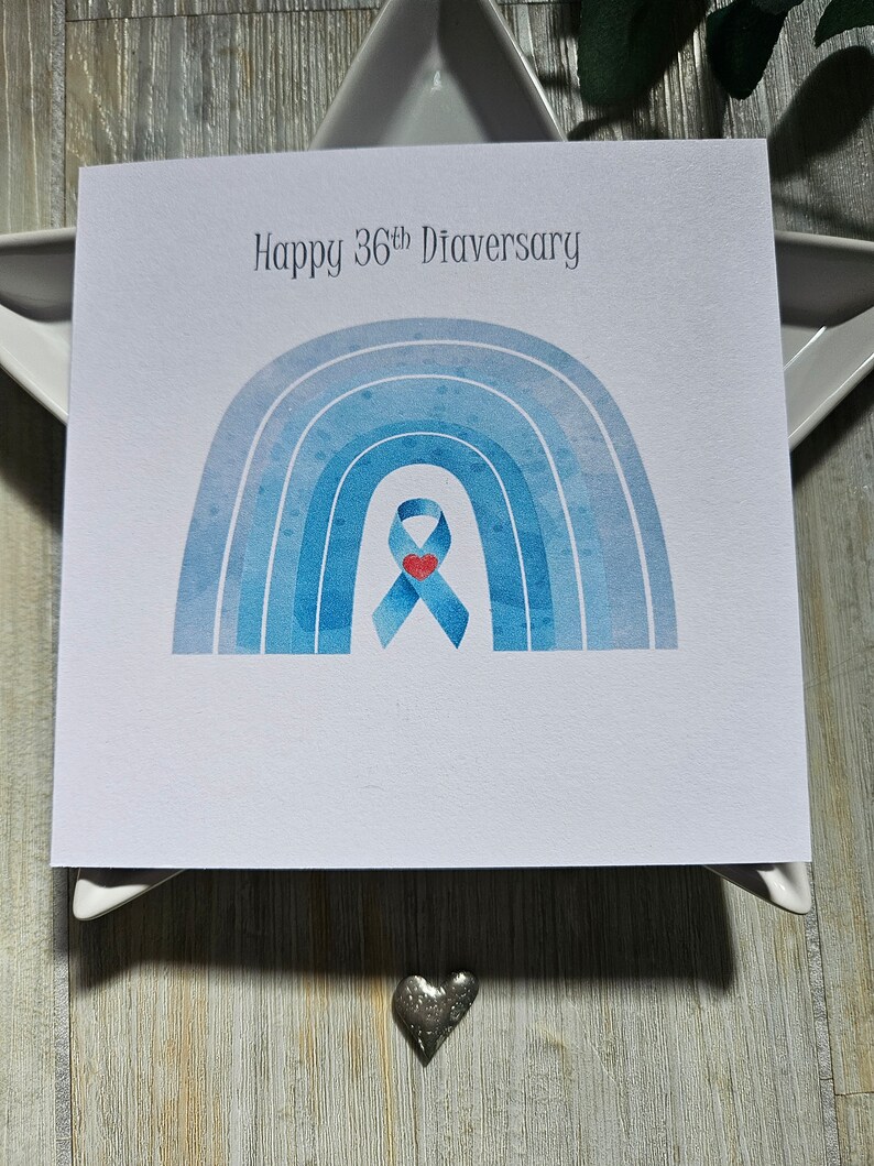 Diaversary Card Diabetes Anniversary 1 Year Diabetes 2 - Etsy UK
