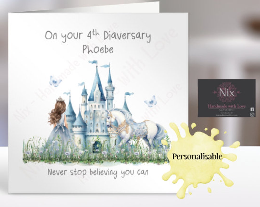 Princess Diaversary Card, Diabetes Anniversary, 1 Year Diabetes ...