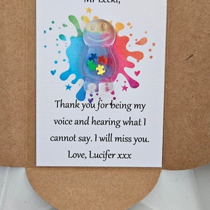 2024 Design Autism Children's Thank You Keepsake Card, Adhd ...