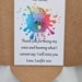 2024 Design Autism Children's Thank You Keepsake Card, Adhd ...