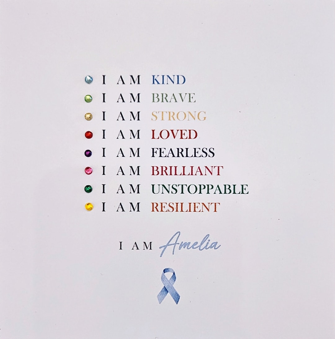 I Am Kind, Brave, Strong, Loved, Fearless, Brilliant, Unstoppable ...