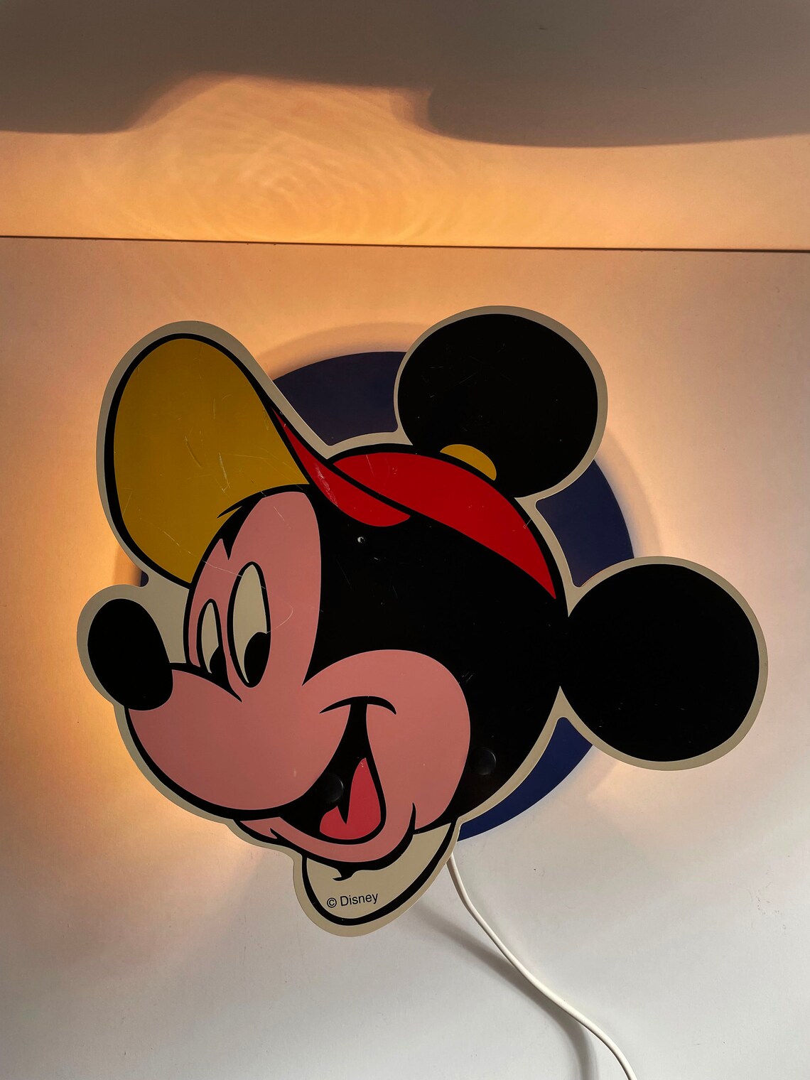 Vintage Mickey Mouse Disney Lamp Wall Lamp Or Table Lamp Pop Etsy