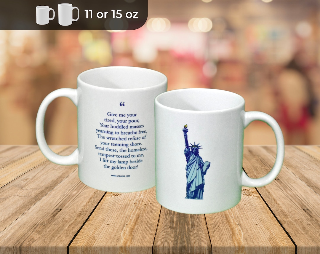 Lady Liberty - 11 or 15 Oz Statue of Liberty Coffee Mug - Patriotic ...