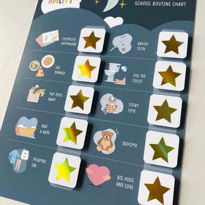 Bedtime Routine Chart, Toddlers Evening Routine, School Routine Chart ...