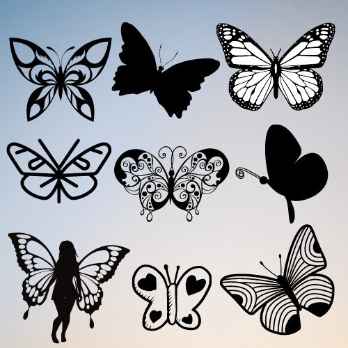Butterfly SVG Bundle 50 SVG Files - Etsy