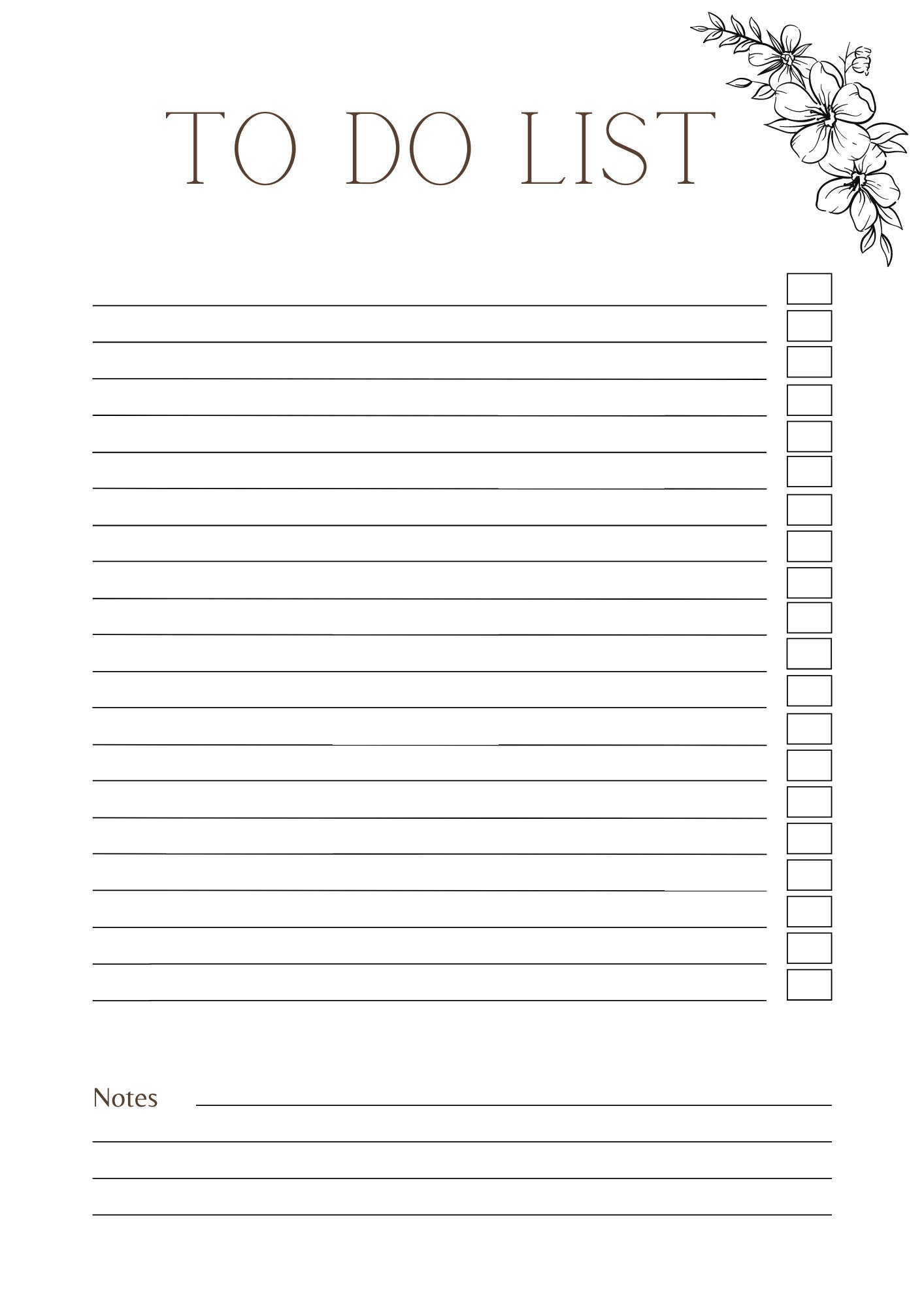 PRINTABLE to Do List Digital Download - Etsy