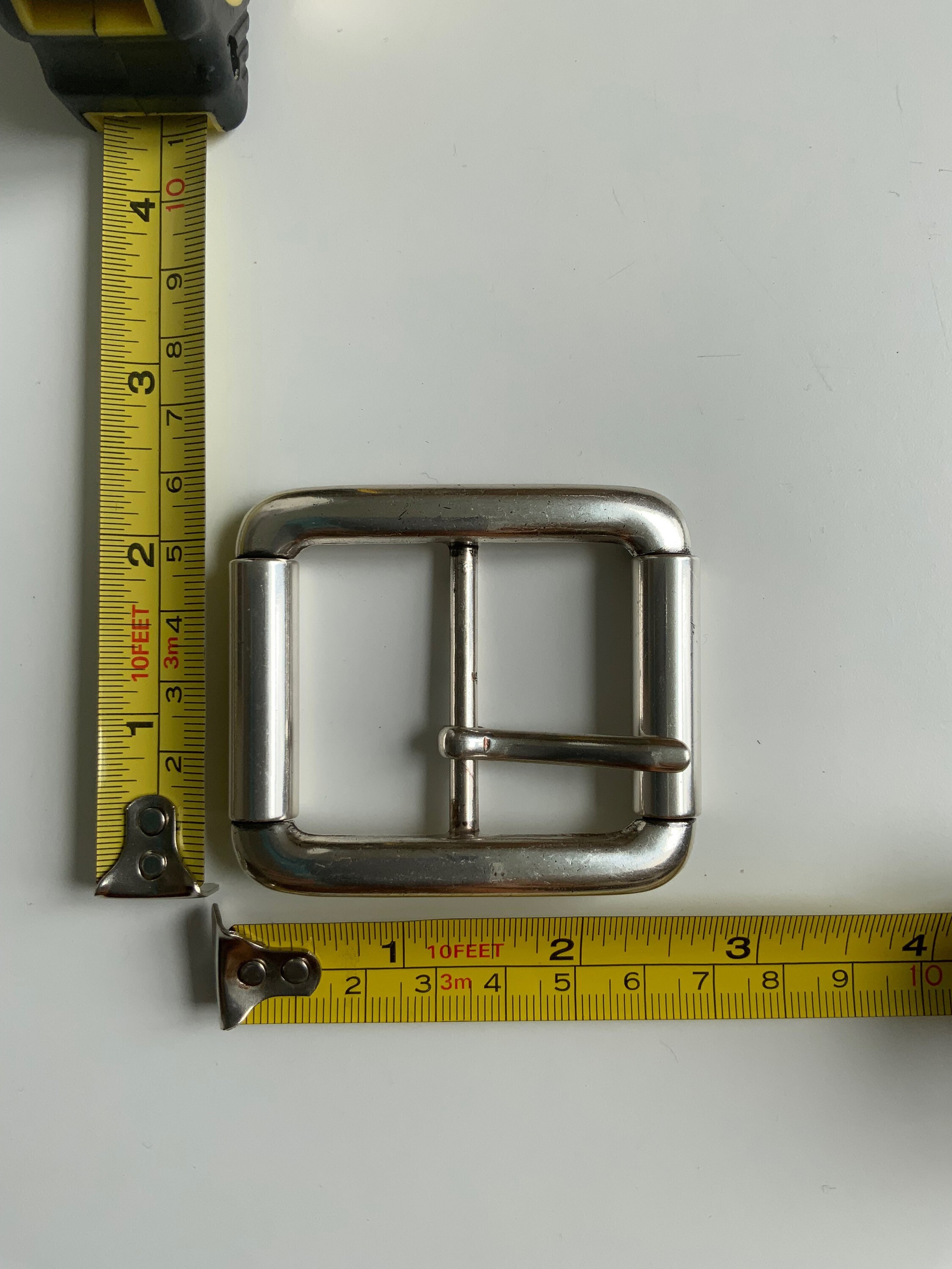 Centre Bar Belt Buckle Polished Silver Plating With Rollers - Etsy