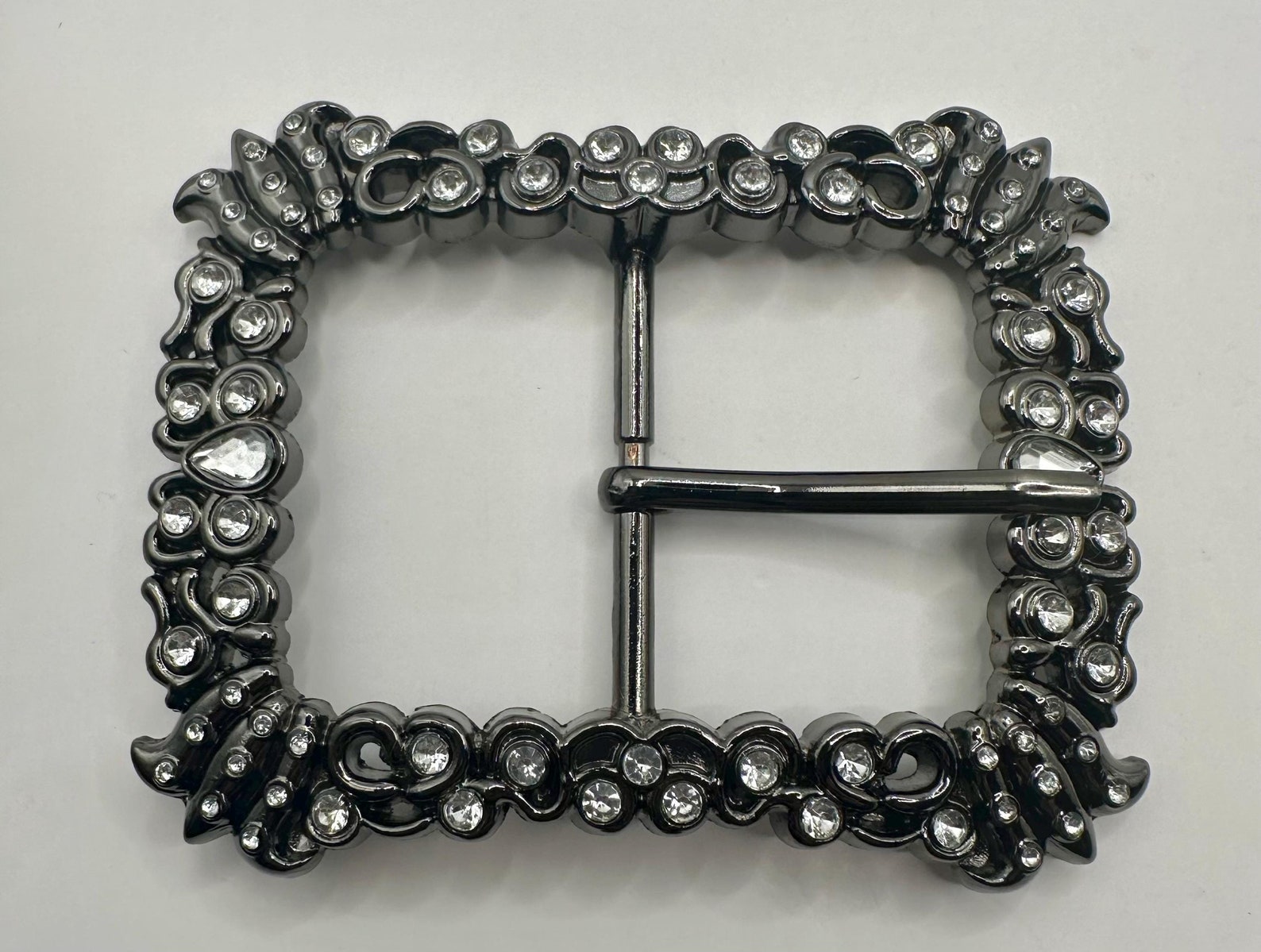 Vintage Interchangeable Belt Buckle Rectangle Centre Bar Unique ...