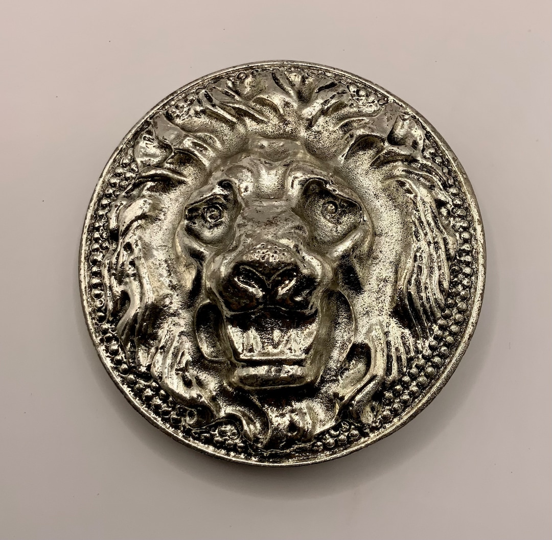 Vintage Interchangeable Belt Buckle Lion Head High Quality Old Italian ...