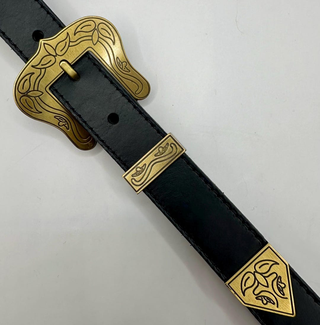 Spanish , Western, Castilian 3 Piece Set Buckles Skinny Belt 1 Inch ...
