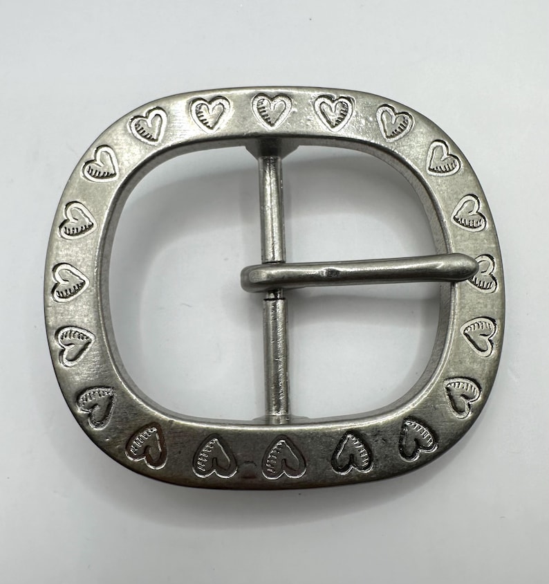 Interchangeable Belt Buckle, Oval, Centre Bar, Love Hearts, High ...