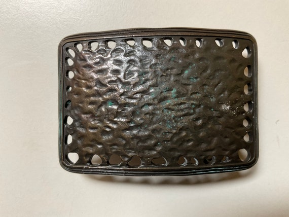 Rare Vintage,Patina Trophy Belt Buckle. Handbeaten Ae… - Gem