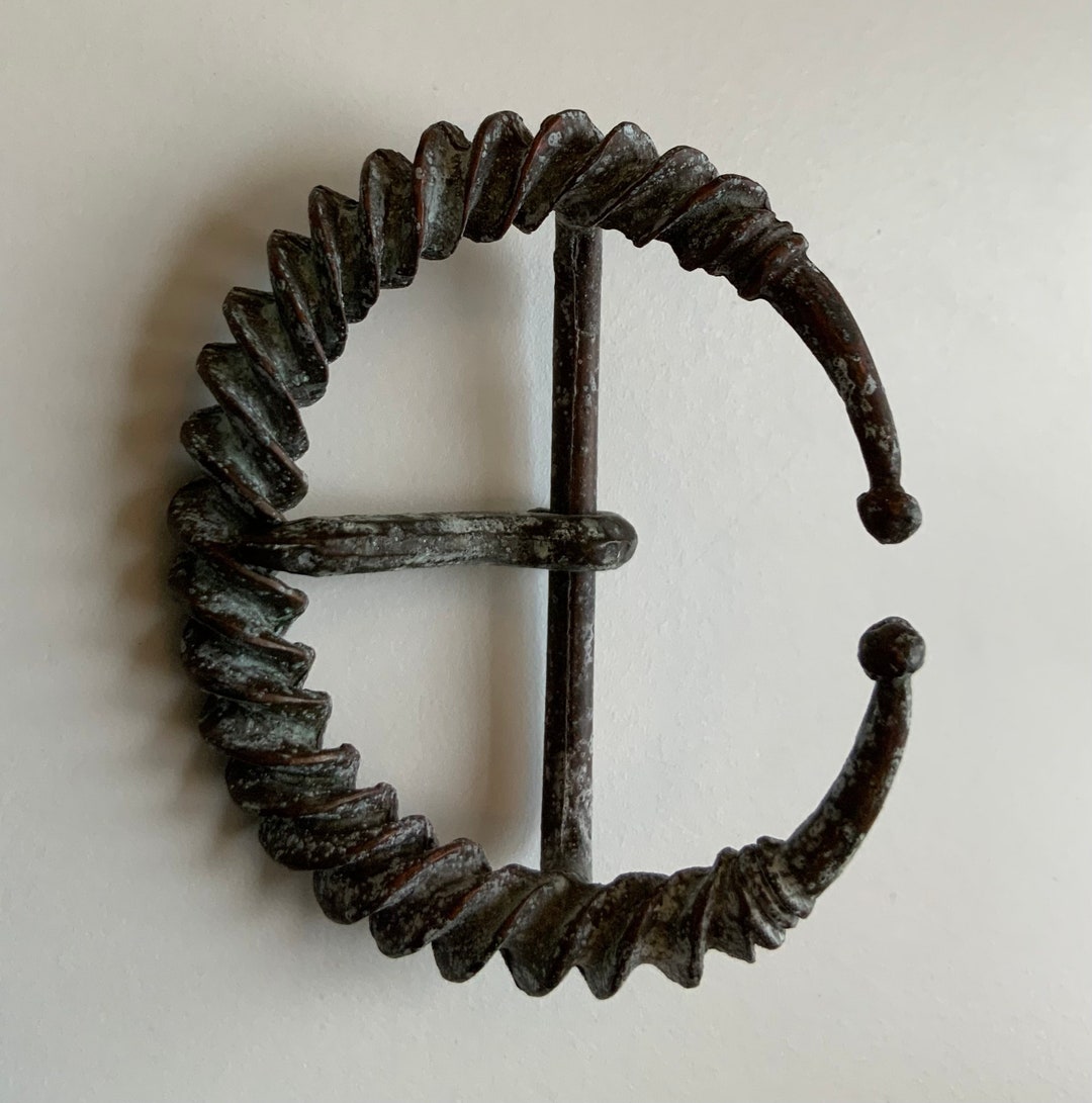 Vintage Viking Medieval Distressed Centre Bar Belt Buckle Old Copper ...