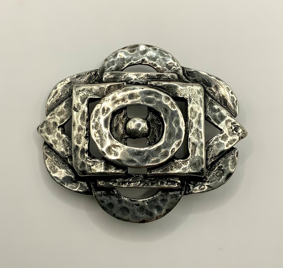 Vintage Interchangeable Belt Buckle Cut Out Sculpted Viking Earthy ...