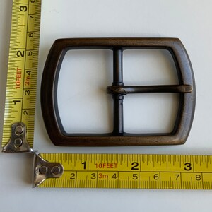 Rounded Rectangular Centre Bar Belt Buckle Classic Street Vintage ...
