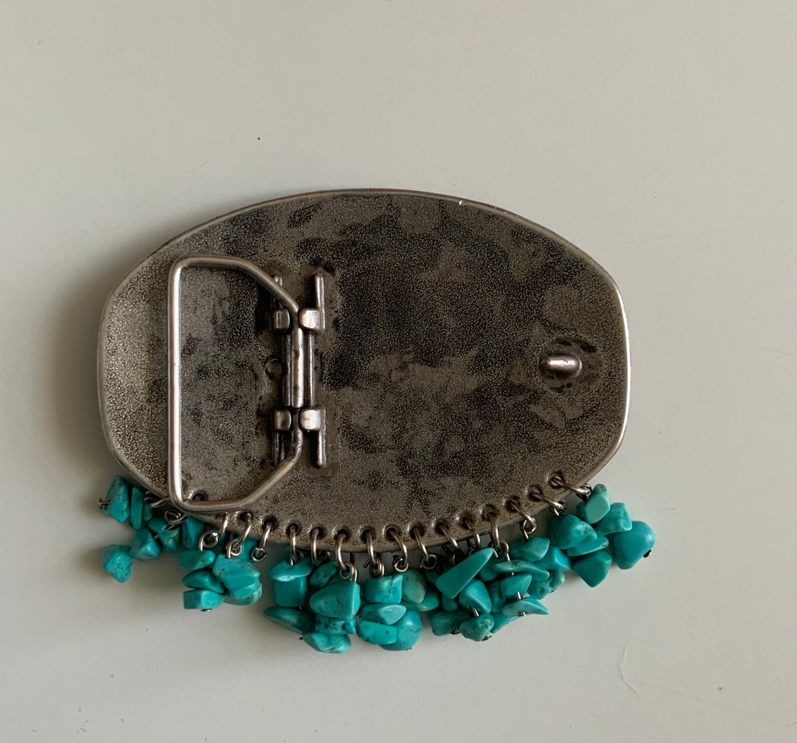 Beautiful Hand Beaten Aesthetic Belt Buckle Polished Silver Plating ...