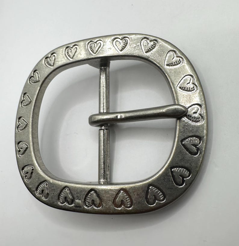 Interchangeable Belt Buckle, Oval, Centre Bar, Love Hearts, High ...