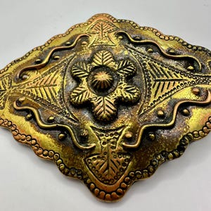 Large Heavy Diamond Shaped Belt Buckle, Interchangeable, Unique ...