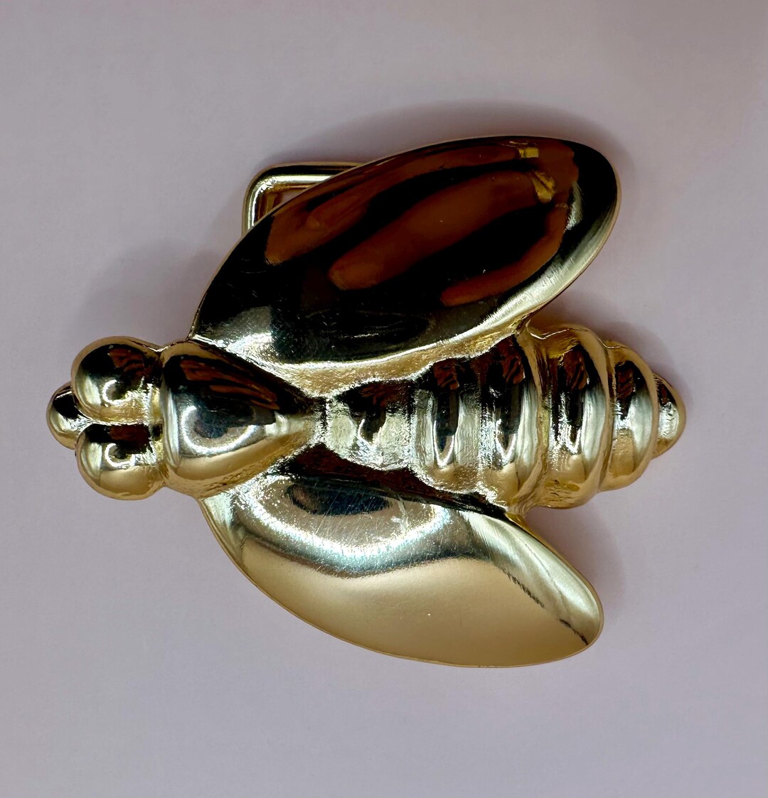 Small Gold Plated Bumble Bee Belt Buckle Interchangeable Fashion ...