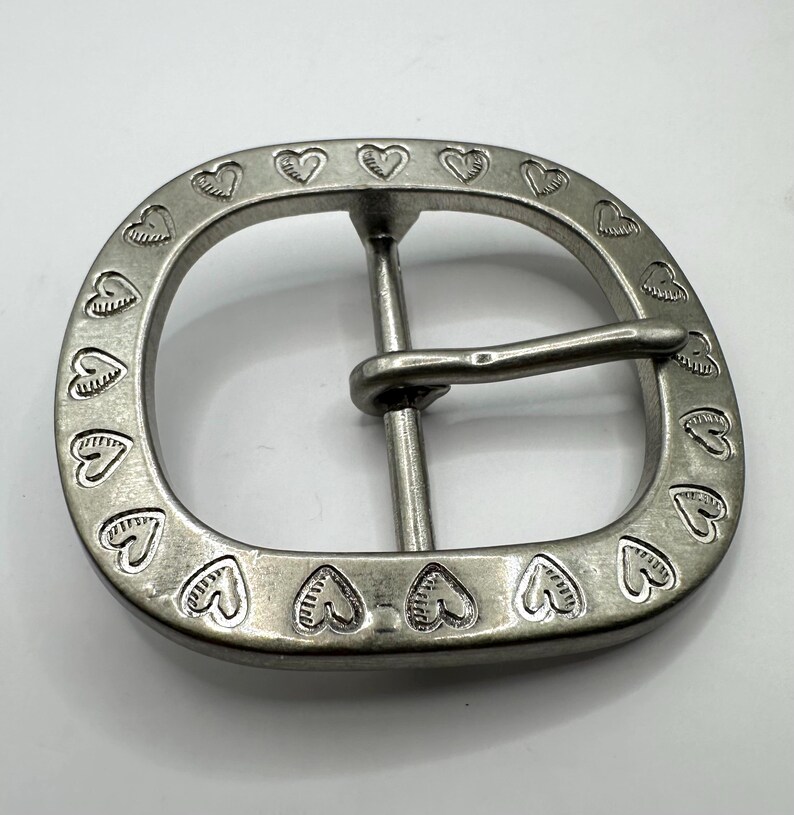 Interchangeable Belt Buckle, Oval, Centre Bar, Love Hearts, High ...