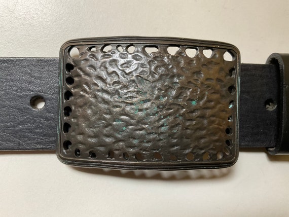 Rare Vintage,Patina Trophy Belt Buckle. Handbeaten Ae… - Gem