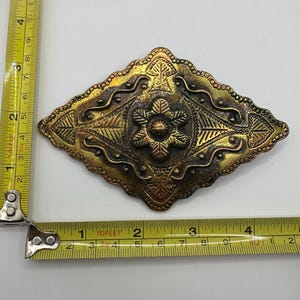 Large Heavy Diamond Shaped Belt Buckle, Interchangeable, Unique ...
