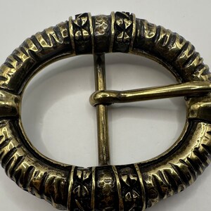 Heavy Oval Italian Made Gaudy Bohemian Hippie Centre Bar Belt Buckle ...
