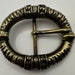 Heavy Oval Italian Made Gaudy Bohemian Hippie Centre Bar Belt Buckle ...