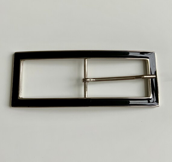 Rare Rectangular centre bar belt buckle with unique o… - Gem
