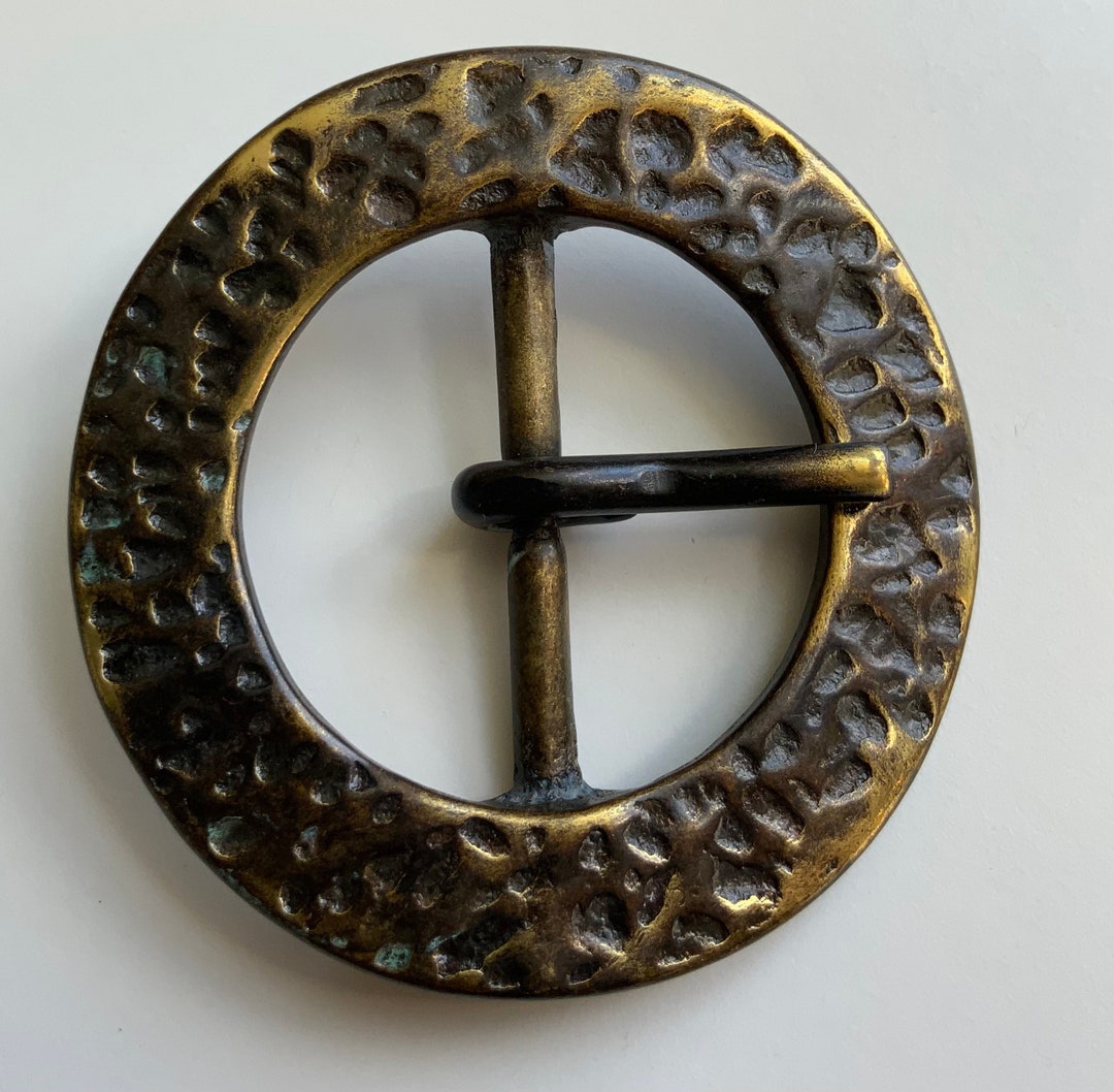 Beautiful Distressed Moon Texture Centre Bar Belt Buckle With Blackened ...