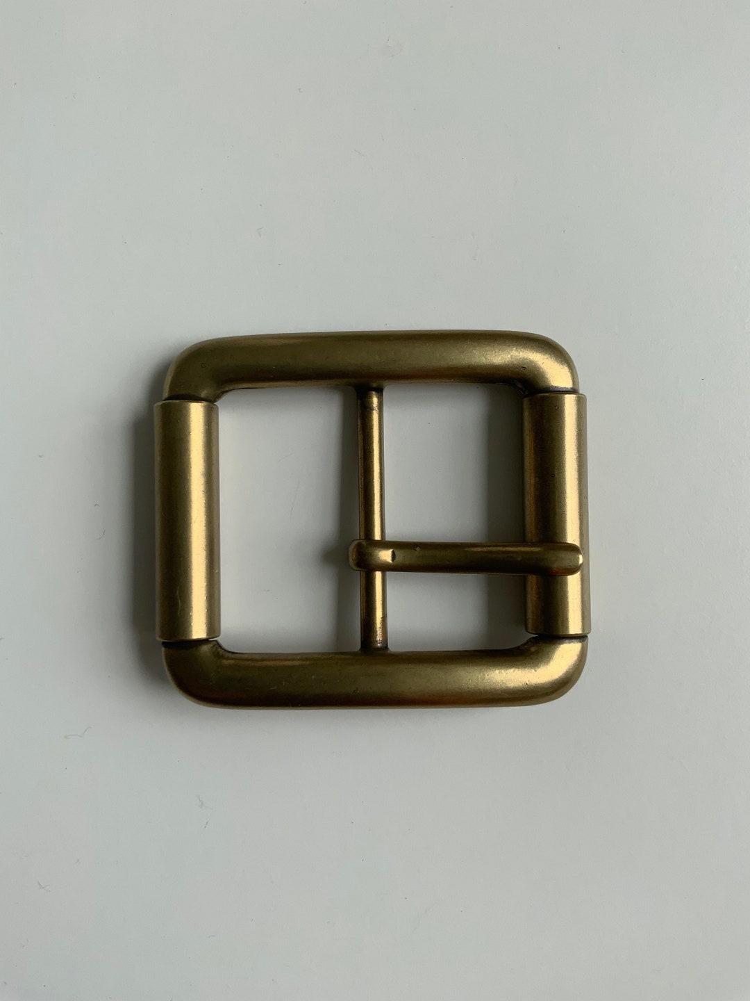 Centre Bar Belt Buckle Brass Plating With Rollers - Etsy