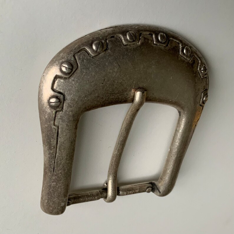 Rare, Solid Cast End Bar Belt Buckle.industrial Detail. Italian Old ...