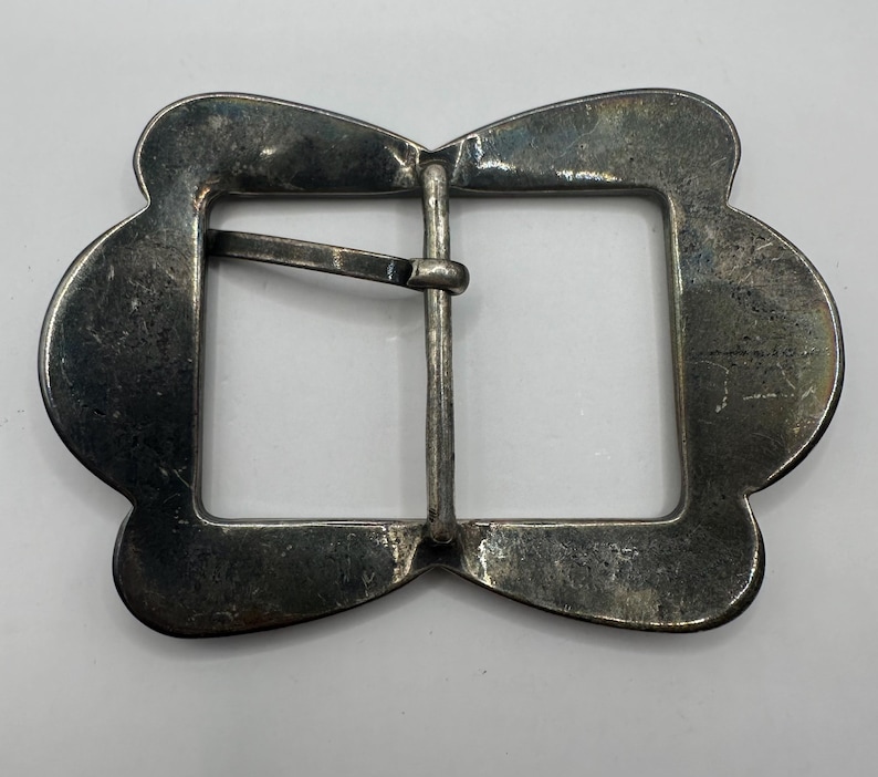 Unique Scalloped Vintage Interchangeable Centre Bar Belt Buckle Pattern ...