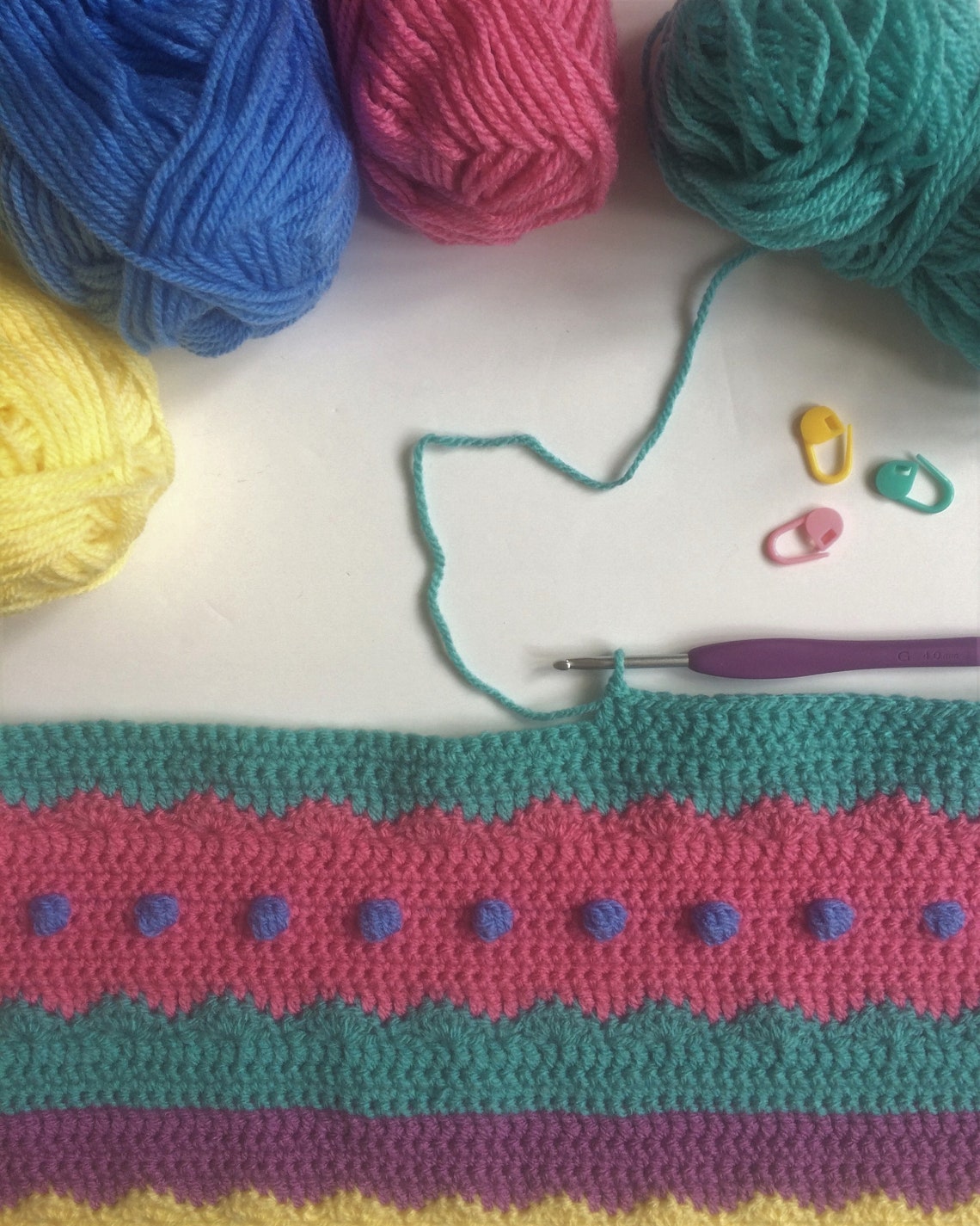 Icing on the Cake Crochet Blanket Pattern: UK & US Terms (PDF Download ...