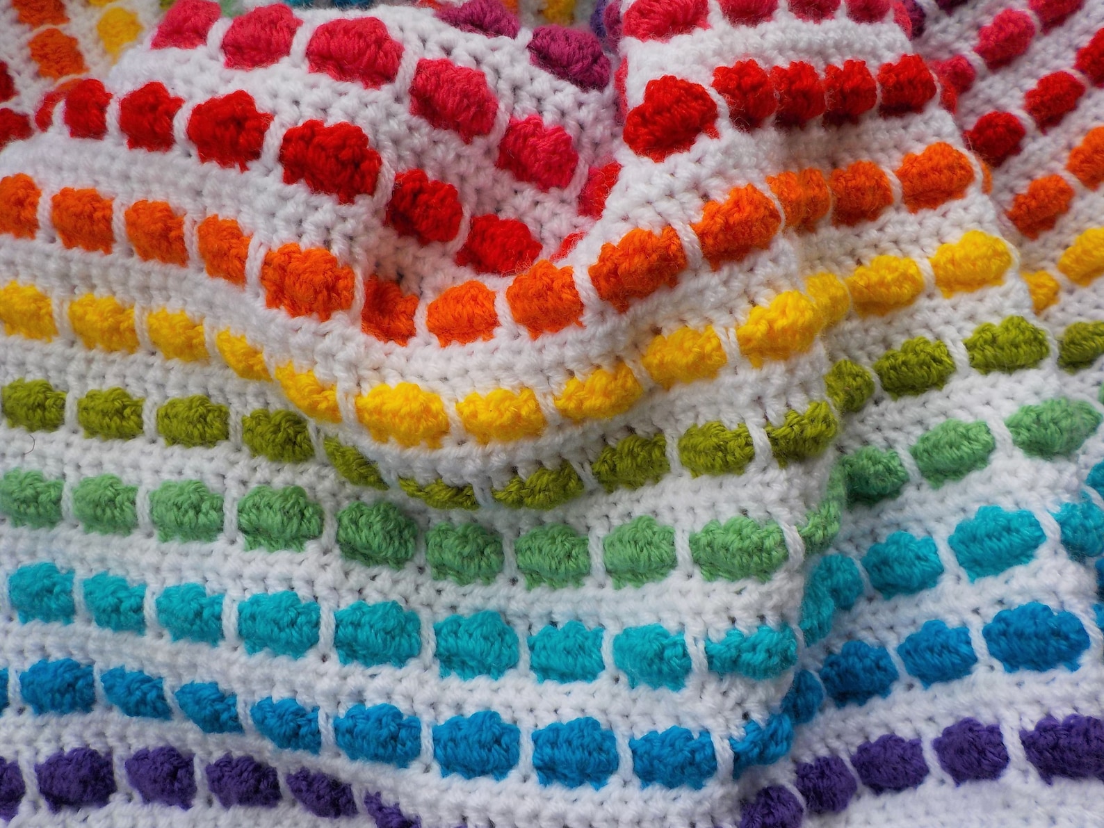 Painted Pebbles Crochet Blanket Pattern US & UK Terms - Etsy