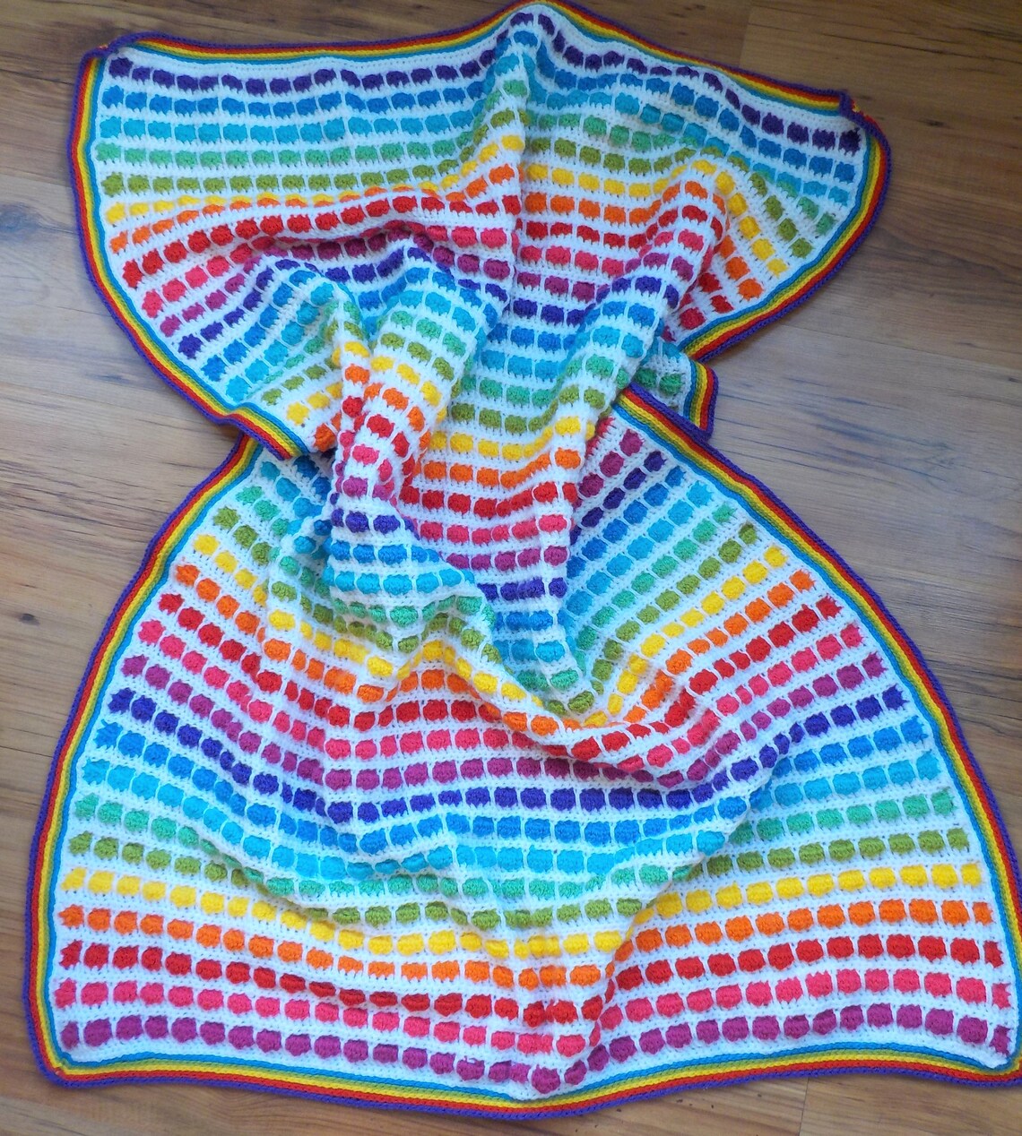 Painted Pebbles Crochet Blanket Pattern US & UK Terms - Etsy