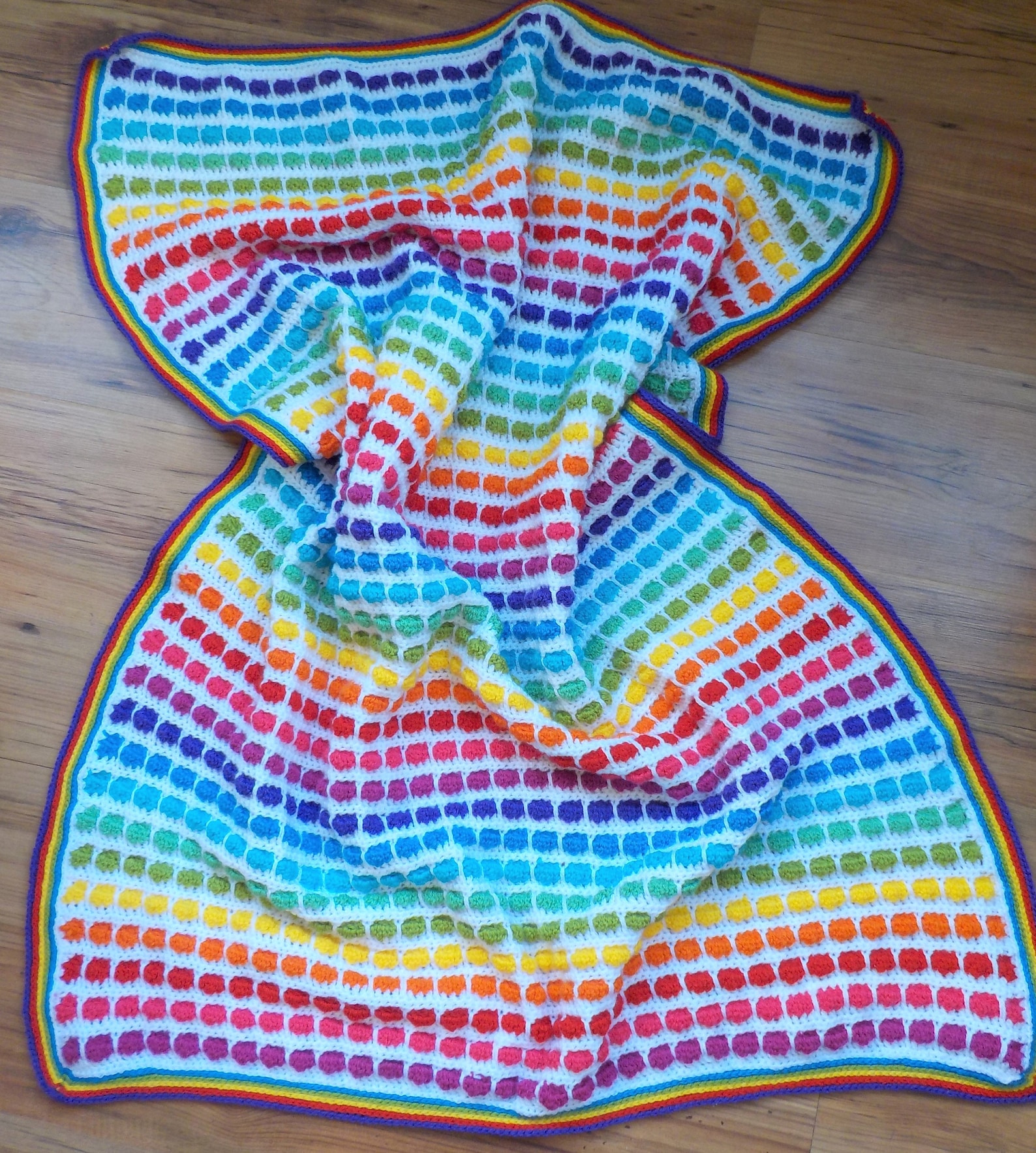 Painted Pebbles Crochet Blanket Pattern US & UK Terms - Etsy