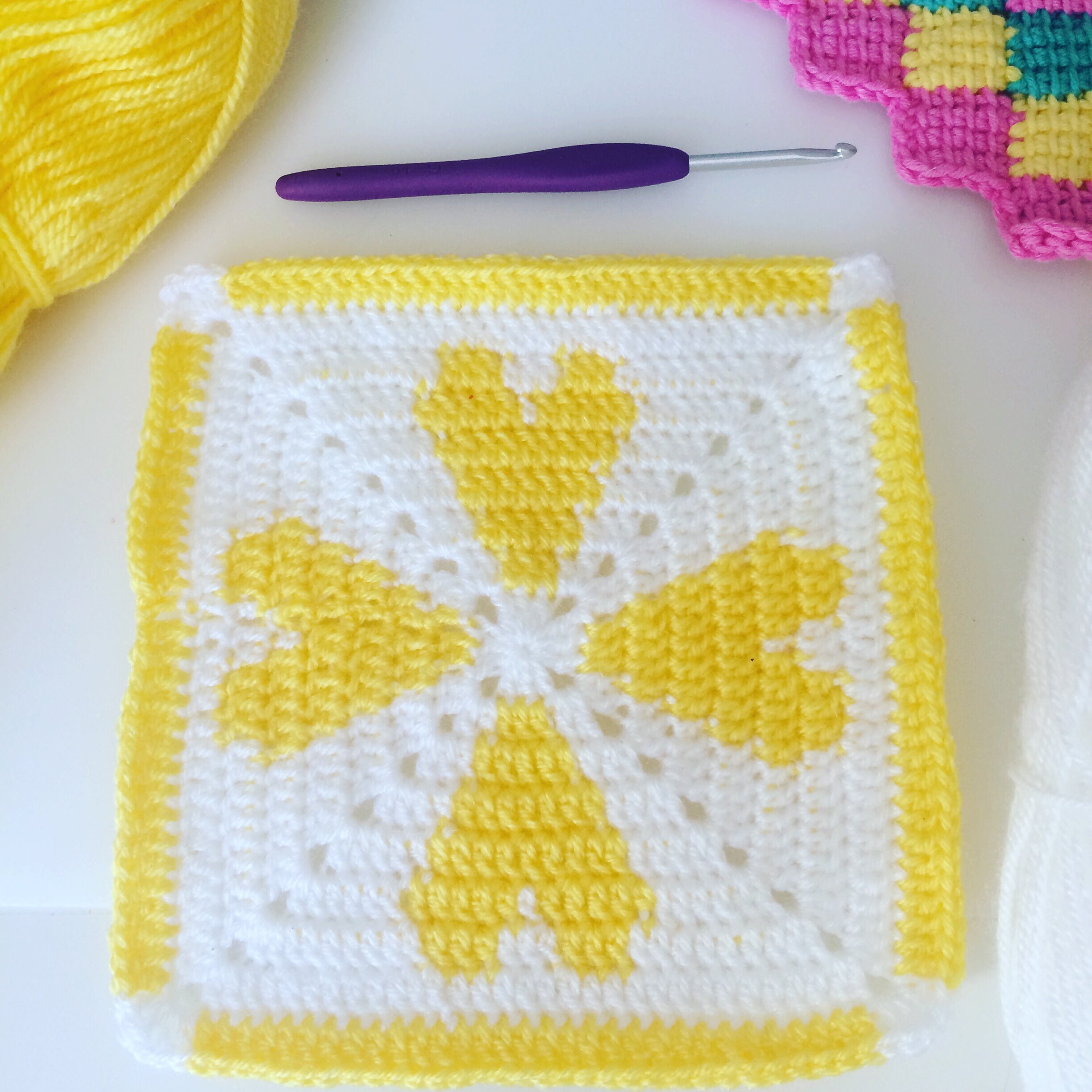Heart Burst Blanket Crochet Pattern, Tapestry Crochet Pattern, Crochet ...