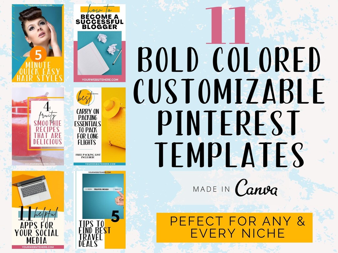 Pinterest Templates, Pinterest Canva Pin, Pinterest Pin Template ...